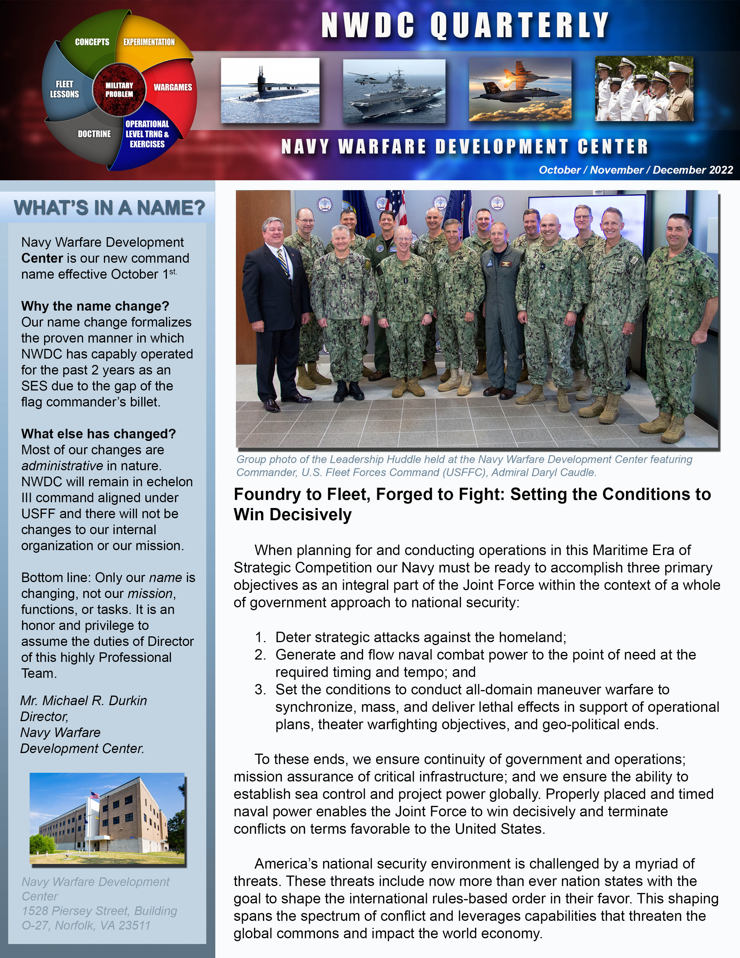 Navy Warfare Development Center